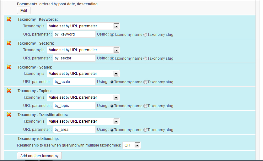 Taxonomy Filters For Front End User Toolset 8386
