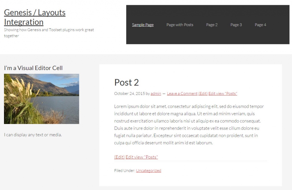Layouts Genesis Integration Available (beta) - Toolset