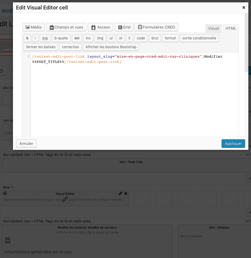 Display A Link To An Editing Cred Form For A Private File Toolset