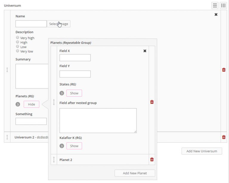Preview for Nested Repeating Fields Groups - Toolset