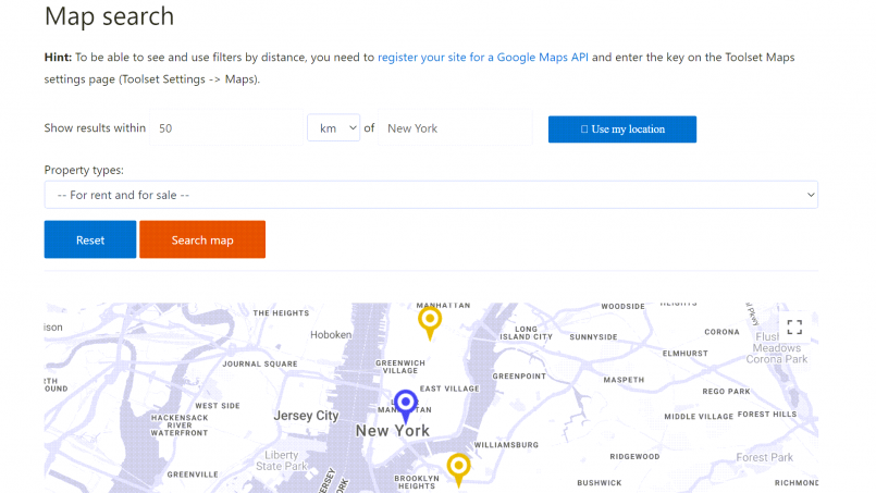 Display Directory Items on Maps - Toolset