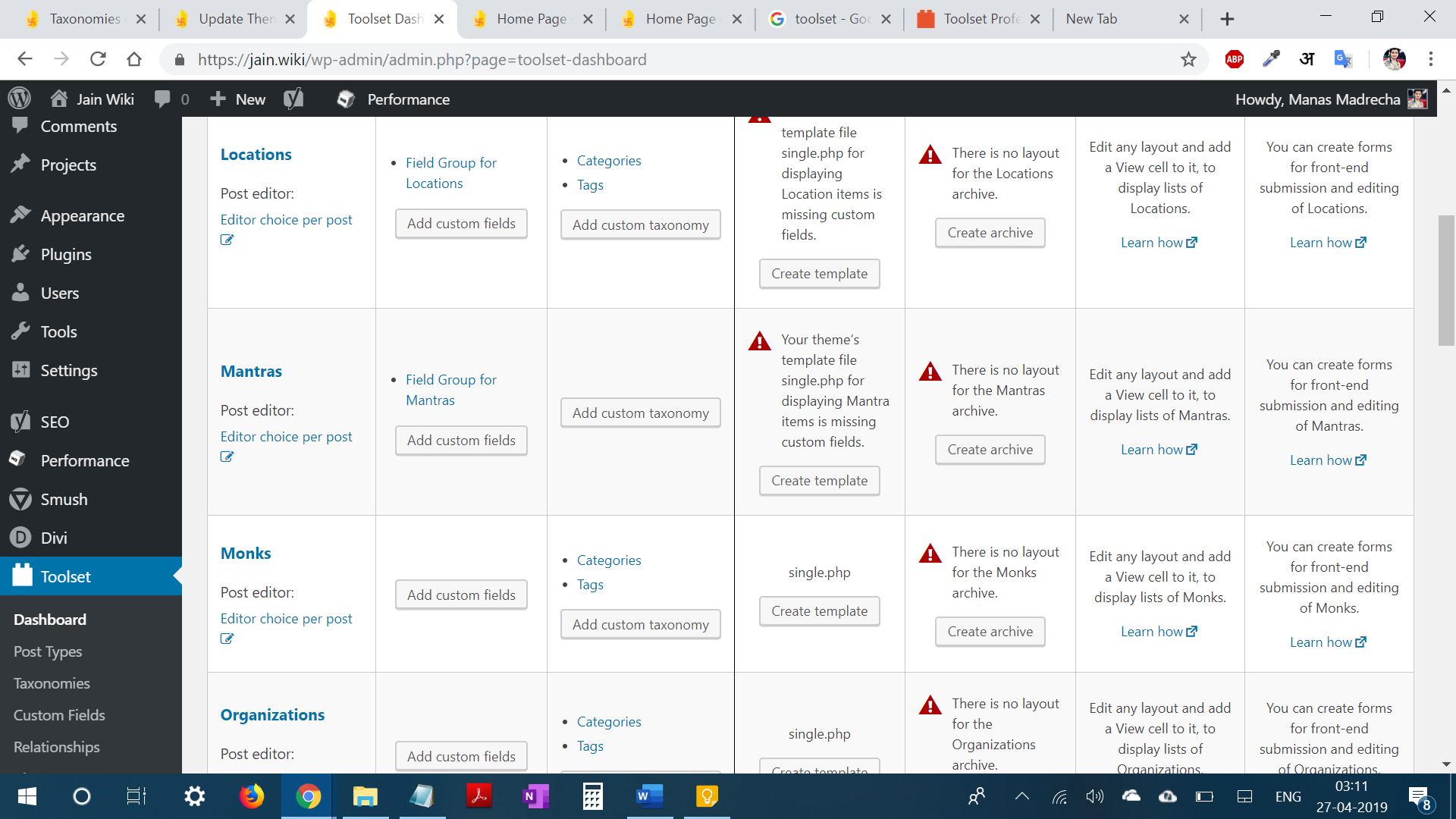 Unable To Assign Custom Taxonomy To Any Post Type Toolset 3144
