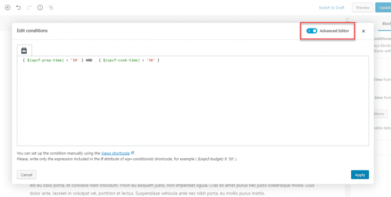 Display Content Conditionally in WordPress - Toolset