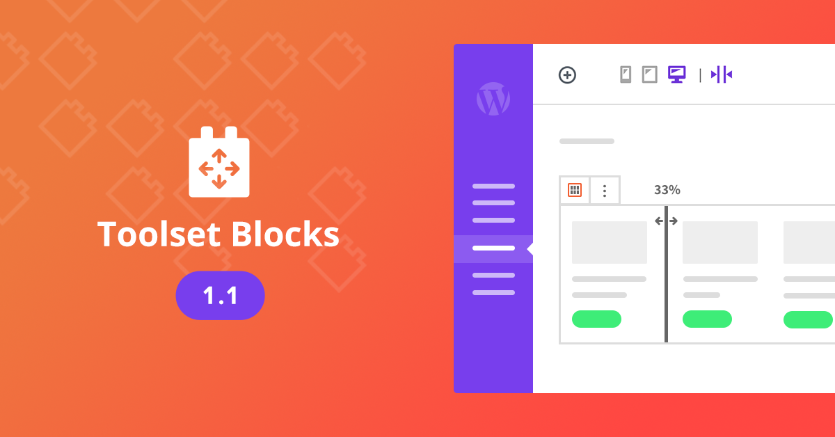 Toolset Blocks 1.1.1 - Beautiful Responsive Design Made Easy - Toolset