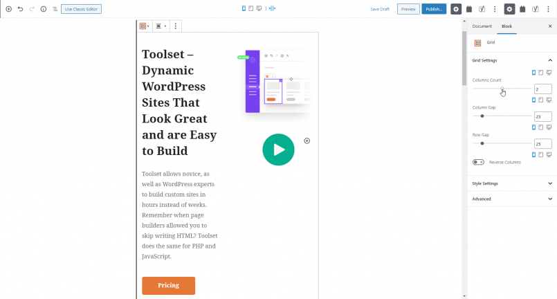 Toolset Blocks 1.1.1 - Beautiful Responsive Design Made Easy - Toolset
