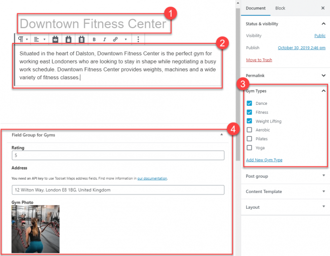 Standard WordPress Fields - Toolset
