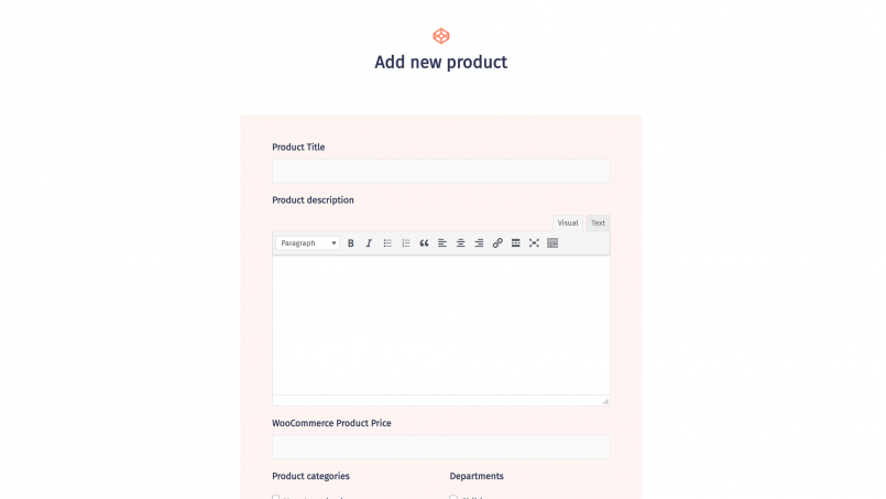 Front-end Forms for Adding WooCommerce Products - Toolset