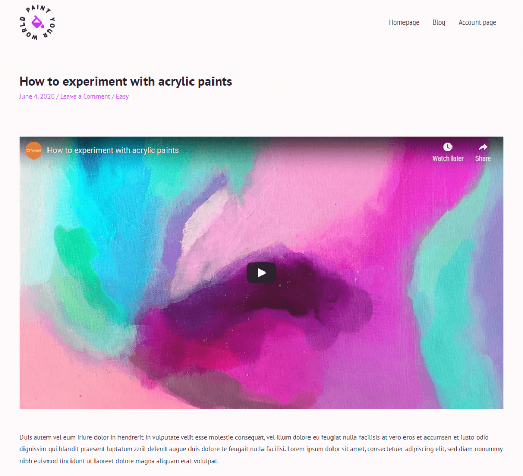 YouTube Videos with Advanced Options in WordPress - Toolset