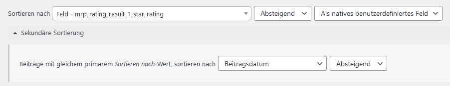 Possible to change sort order of search results with infinite view? - Toolset