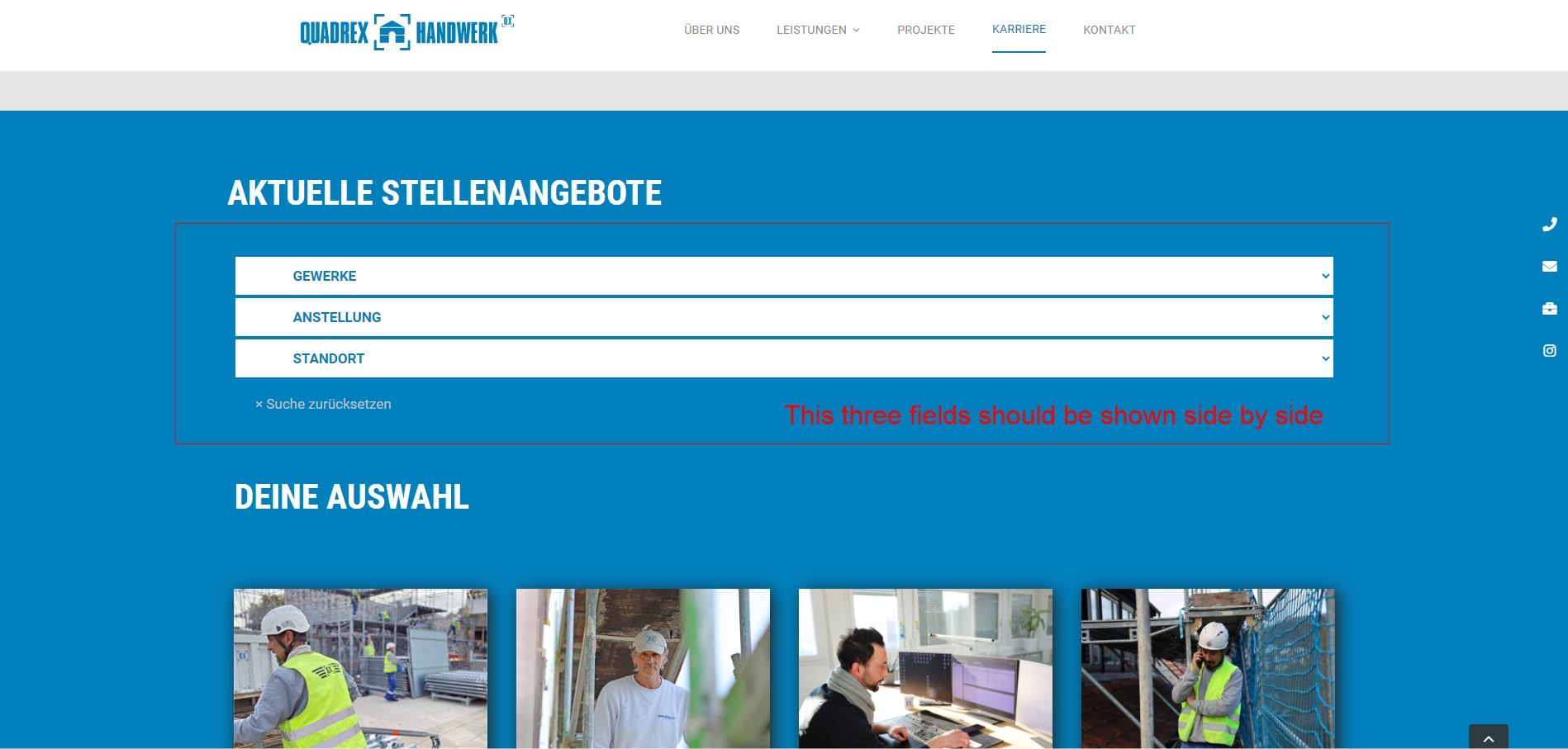 Presentations Of Columns And Image Width In A View On Mobile Toolset 